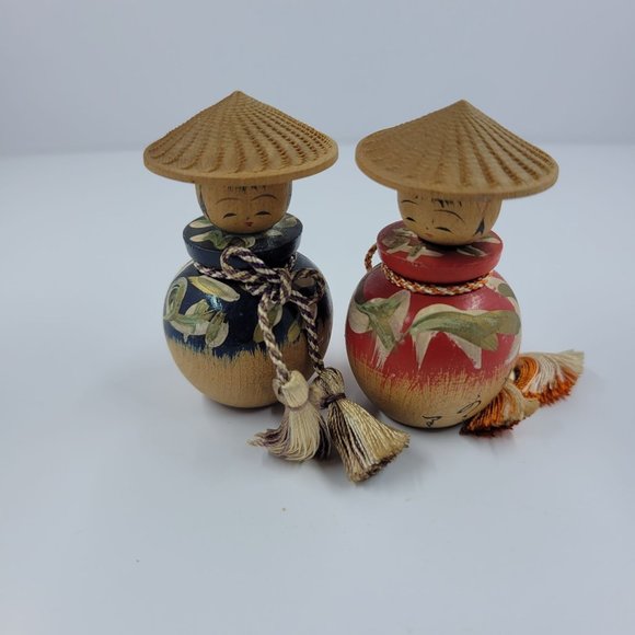 Hand Crafted | Accents | Traditional Mini Kokeshi Doll Japanese Doll ...
